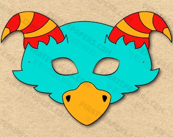 Old Woman Mask Printable Paper DIY for Kids and Adults. PDF - Etsy Ireland