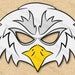 Eagle Mask Printable, Paper DIY for Kids and Adults. PDF Template ...