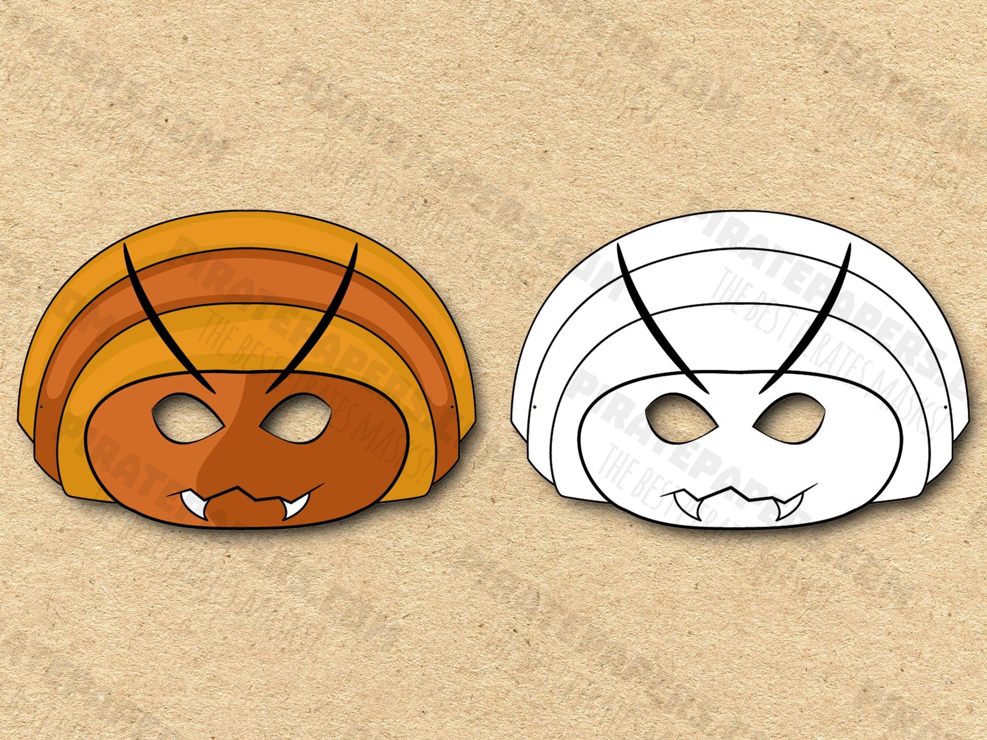 Cockroach Masks Printable Color Coloring, Paper DIY for Kids and Adults ...