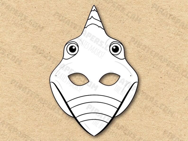 Dinosaurs 2 Masks Printable Coloring, Pteranodon, Amphicoelias ...