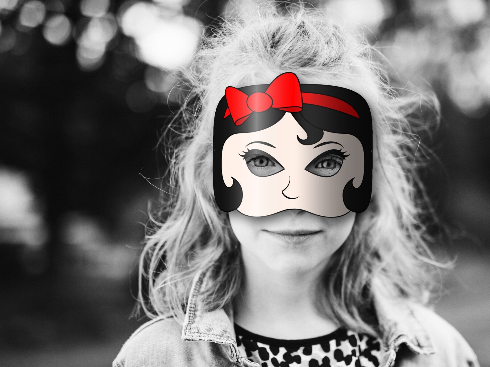 Snow White Mask Printable Paper DIY for Kids and Adults. PDF - Etsy