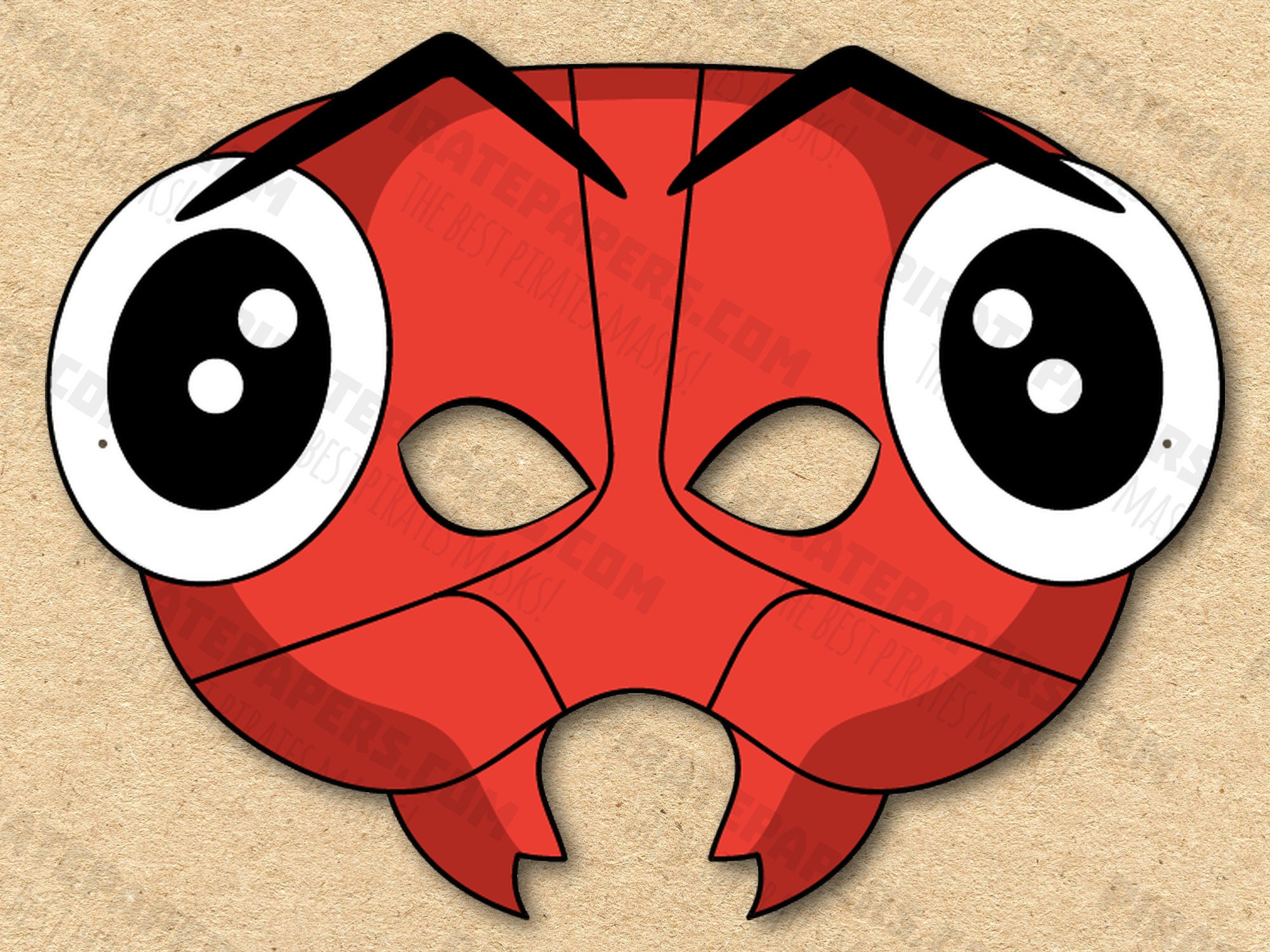 Ant Mask Printable, Paper DIY for Kids and Adults. PDF Template ...
