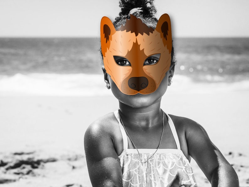 Buy Hyena Mask Printable Paper DIY for Kids and Adults. PDF Online in ...