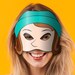 Mother Color + Coloring Printable Mask (little Red Riding Hood), Paper ...