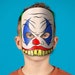 Scary Clown Masks Printable Color Coloring, Paper DIY for Kids and ...
