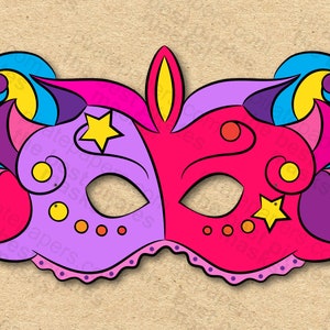 Fairy Mask Printable Paper DIY for Kids and Adults. PDF - Etsy