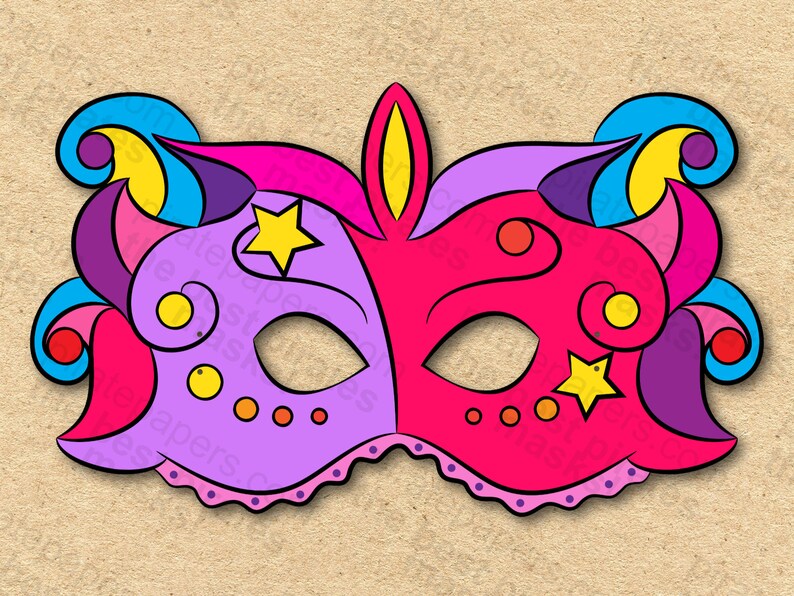 Fairy Mask Printable Paper DIY for Kids and Adults. PDF - Etsy