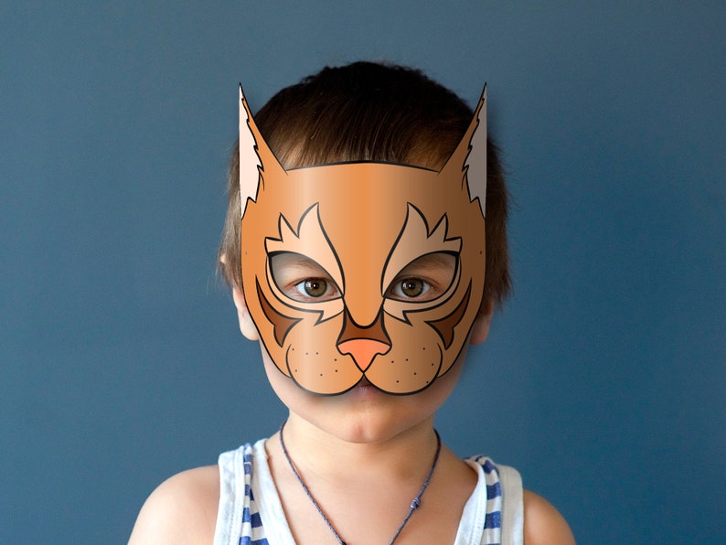 Cat Breeds Masks Printable Persian Cat Maine Coon Cat - Etsy