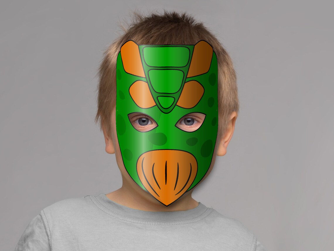 Dinosaur Stegosaurus Mask Printable, Paper DIY for Kids and Adults. PDF ...