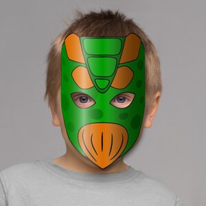 Dinosaur Stegosaurus Mask Printable, Paper DIY for Kids and Adults. PDF ...