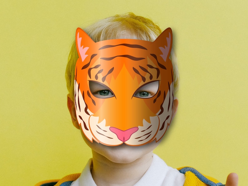 Tiger Mask Printable, DIY Paper (PDF Template) - Etsy