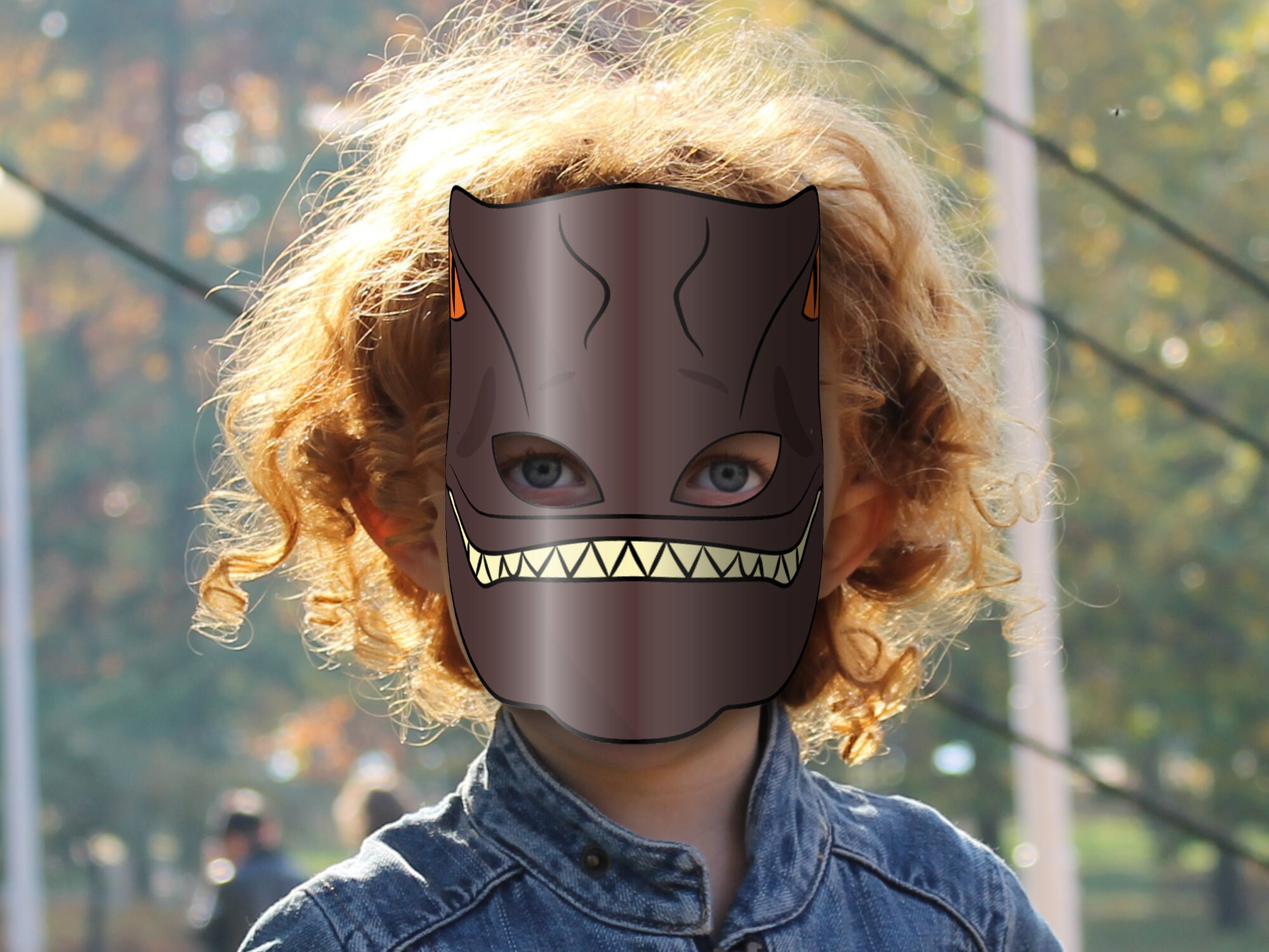 Dinosaur Velociraptor Mask Printable, Paper DIY for Kids and Adults ...