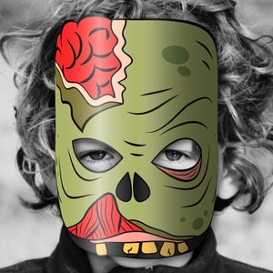 Zombie Mask Printable Paper DIY for Kids and Adults. PDF - Etsy