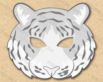 Gorilla Mask Printable Coloring, Paper DIY for Kids and Adults. PDF ...