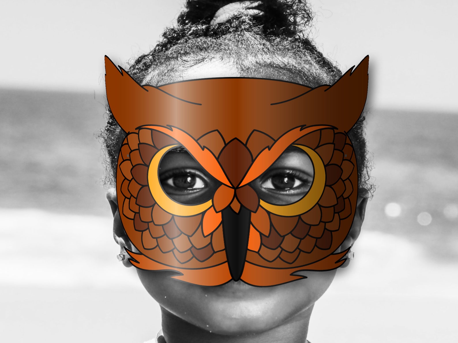 Owl Mask Printable Paper DIY for Kids and Adults. PDF - Etsy