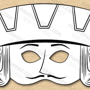 Alice in Wonderland 2 Masks Printable Coloring, Dormouse, Knave of ...