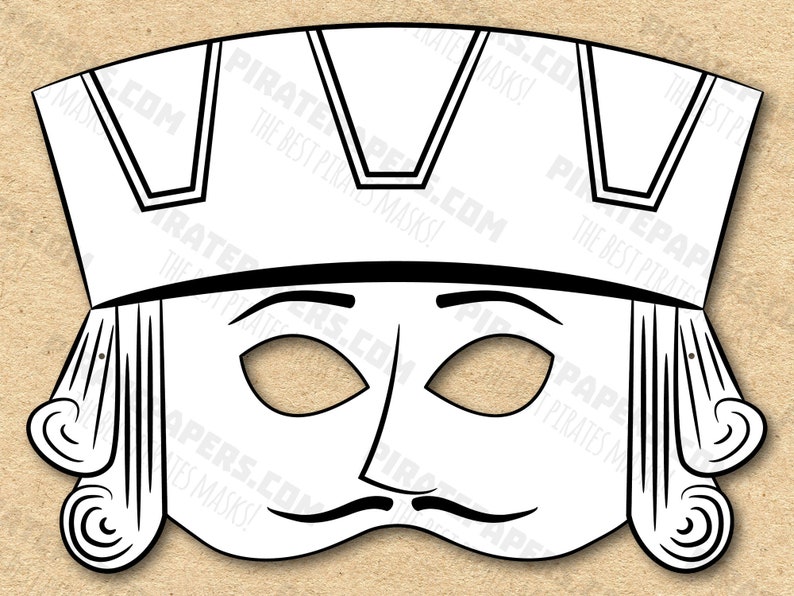 Alice in Wonderland 2 Masks Printable Coloring, Dormouse, Knave of ...