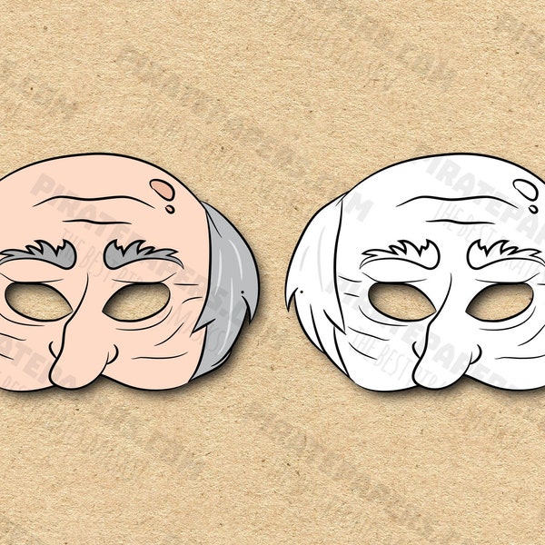 Old Man Mask - Etsy