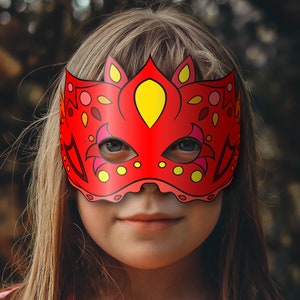 Fairy #4 Mask Printable, Paper DIY for Kids and Adults. PDF Template ...