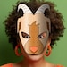 Goat Mask Printable, Paper DIY for Kids and Adults. PDF Template ...