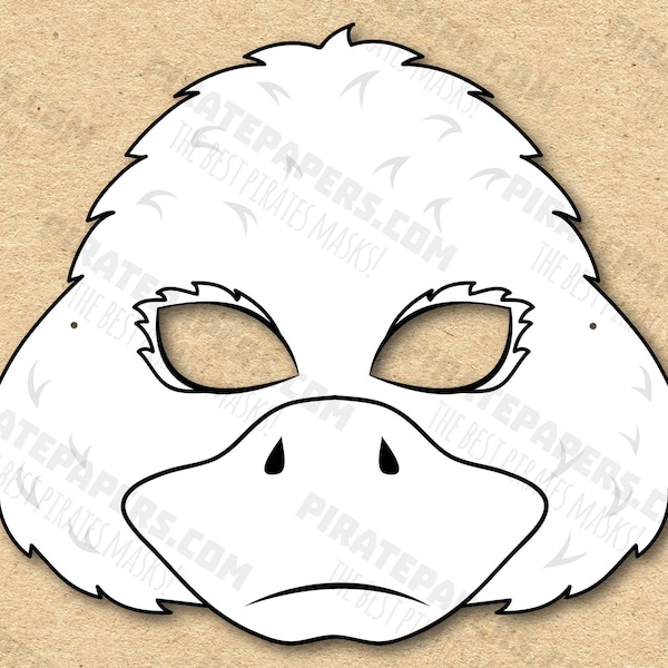 Duck Printable Mask - Etsy