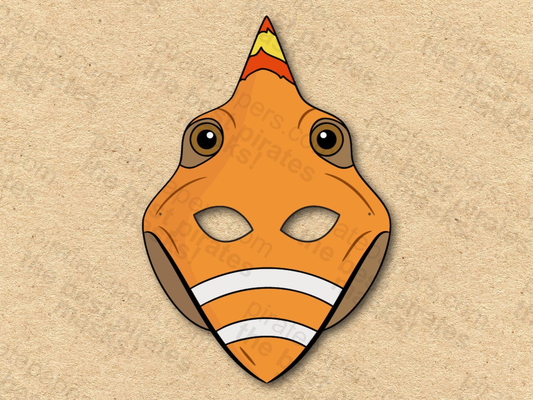 Dinosaur Pterodactyl Mask Printable Pteranodon Paper DIY for - Etsy