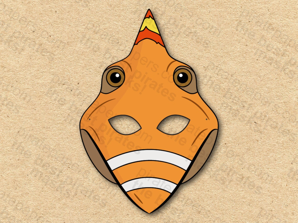 Dinosaur Pterodactyl Mask Printable Pteranodon Paper DIY for - Etsy