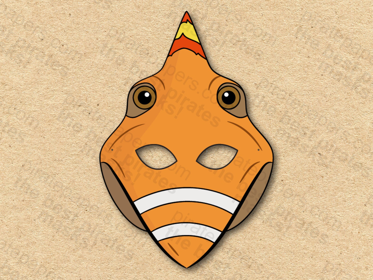 Dinosaur Pterodactyl Mask Printable Pteranodon Paper DIY for - Etsy