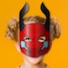Minotaur Mask Printable, Paper DIY for Kids and Adults. PDF Template ...