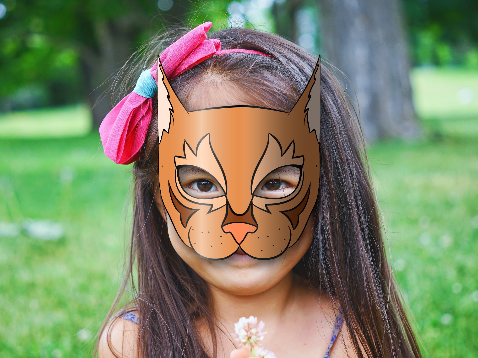Cat Abyssinian Mask Printable Breed, Paper DIY for Kids and Adults. PDF ...