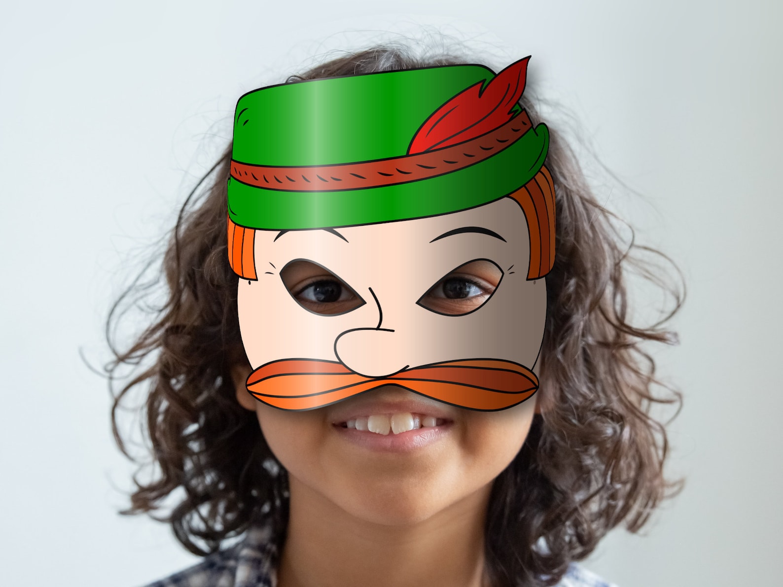 Woodcutter Mask Printable little Red Riding Hood, Paper DIY for Kids ...
