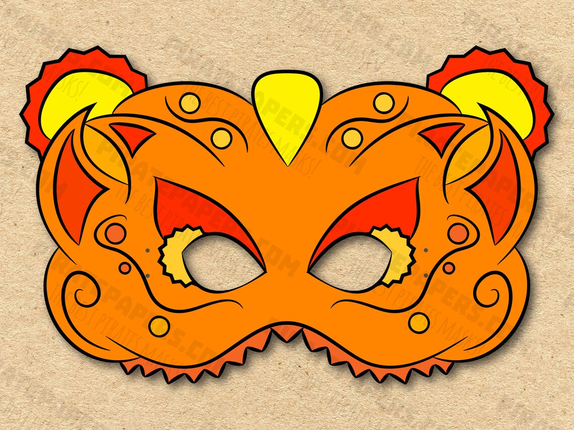 Fairy #2 Mask Printable, Paper DIY for Kids and Adults. PDF Template ...