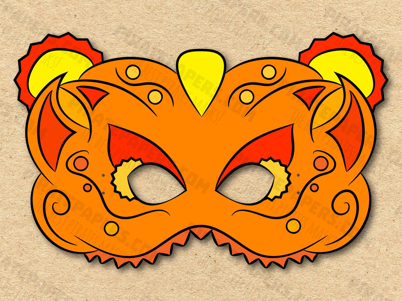 Fairy #2 Mask Printable, Paper DIY for Kids and Adults. PDF Template ...
