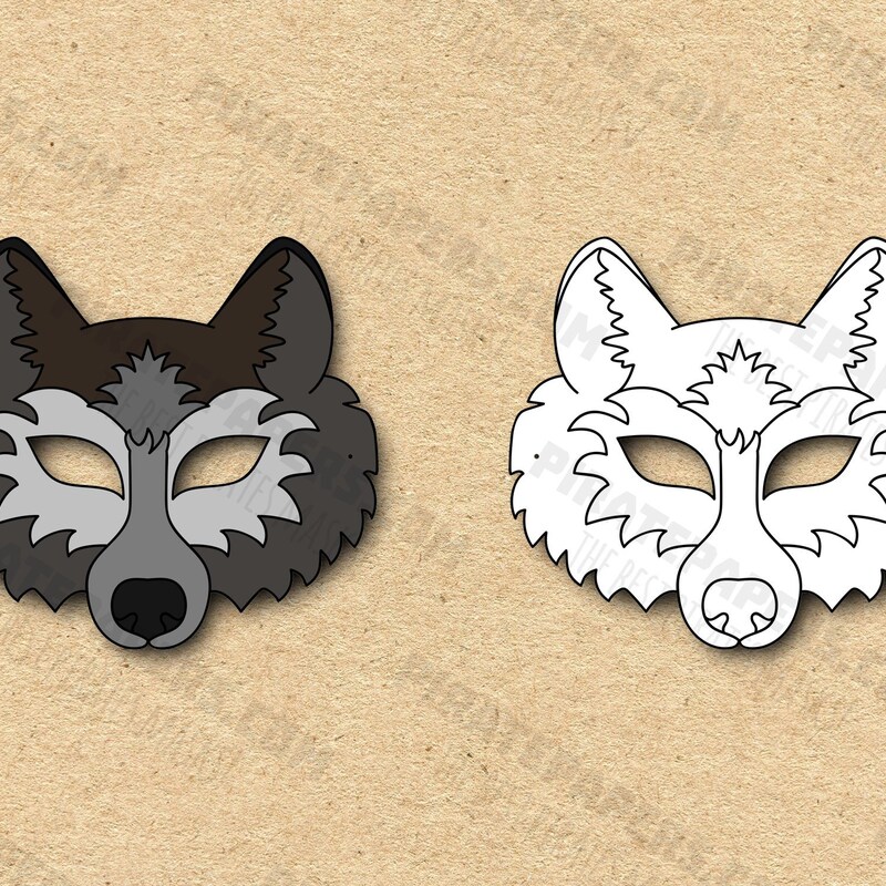 Therian Mask Template - Etsy