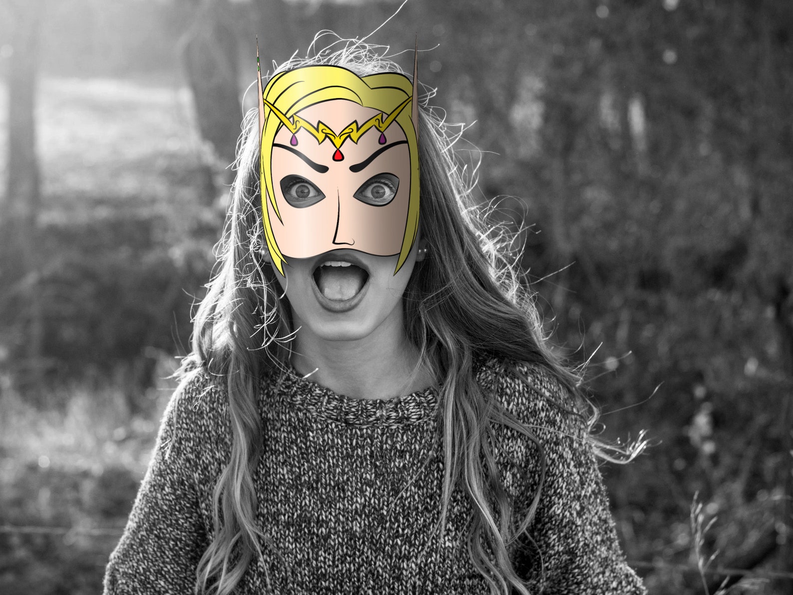 Elf Mask Printable Paper DIY for Kids and Adults. PDF - Etsy