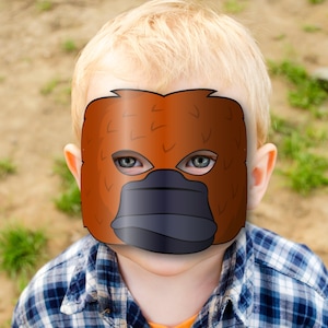Platypus Mask Printable, Paper DIY for Kids and Adults. PDF Template ...