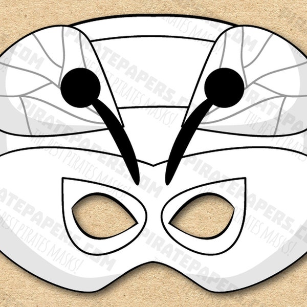 Printable Bee Mask - Etsy