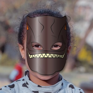 Dinosaur Velociraptor Mask Printable, Paper DIY for Kids and Adults ...