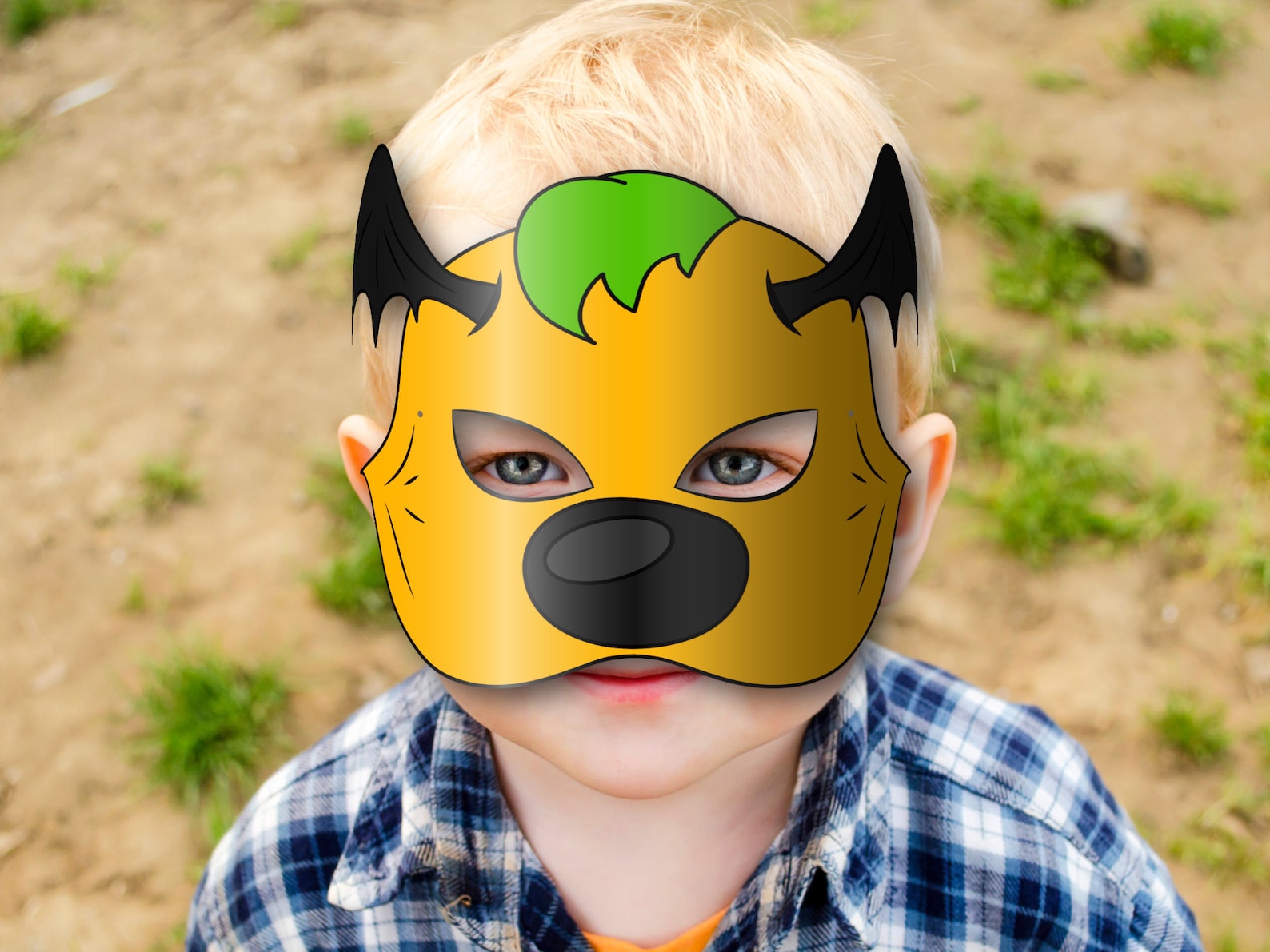 Monster #3 Mask Printable, Paper DIY for Kids and Adults. PDF Template ...