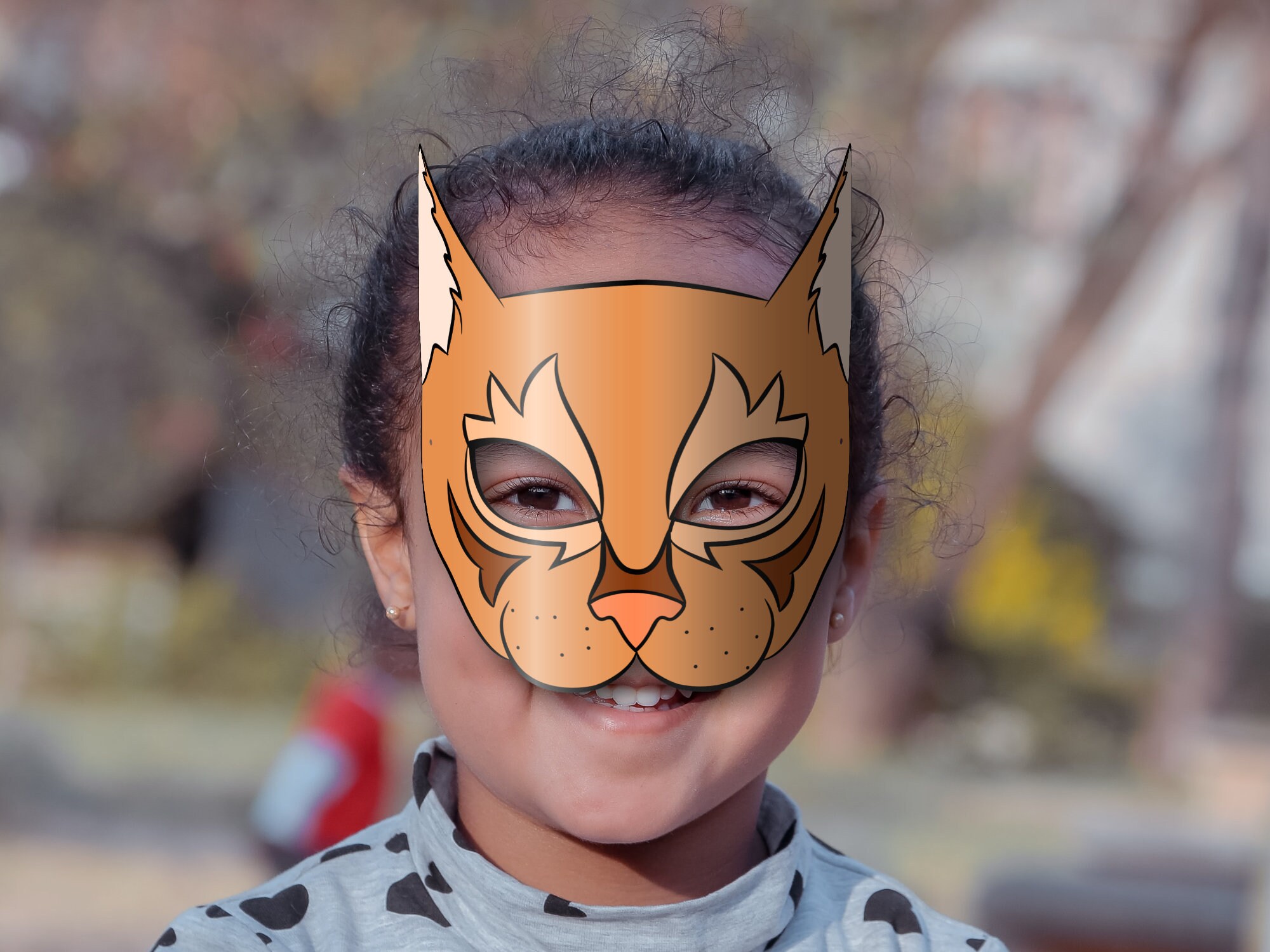 Cat Abyssinian Mask Printable Breed, Paper DIY for Kids and Adults. PDF ...