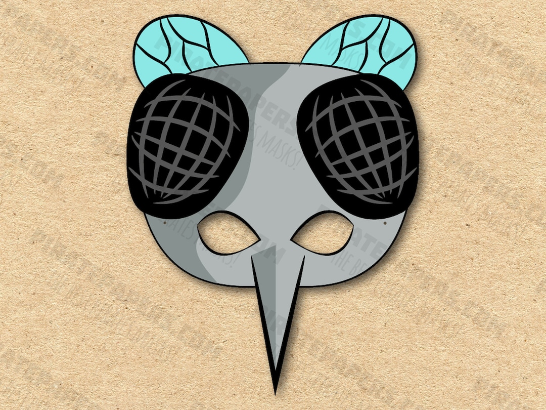 Mosquito Mask Printable, Paper DIY for Kids and Adults. PDF Template ...