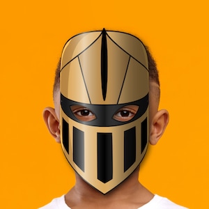 Knight Mask Printable, Paper DIY for Kids and Adults. PDF Template ...