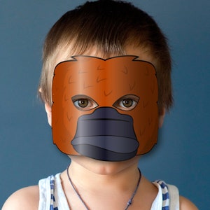 Platypus Mask Printable, Paper DIY for Kids and Adults. PDF Template ...