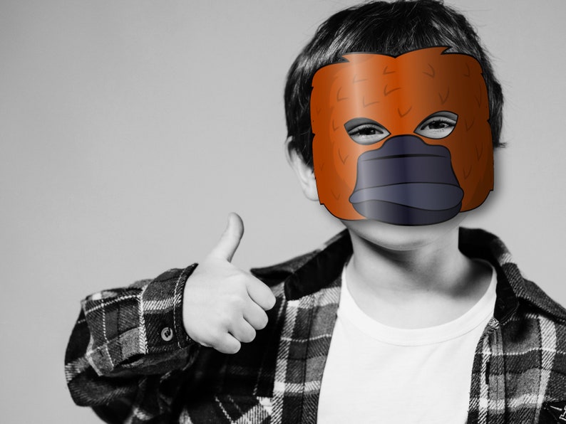 Platypus Mask Printable Paper DIY for Kids and Adults. PDF - Etsy