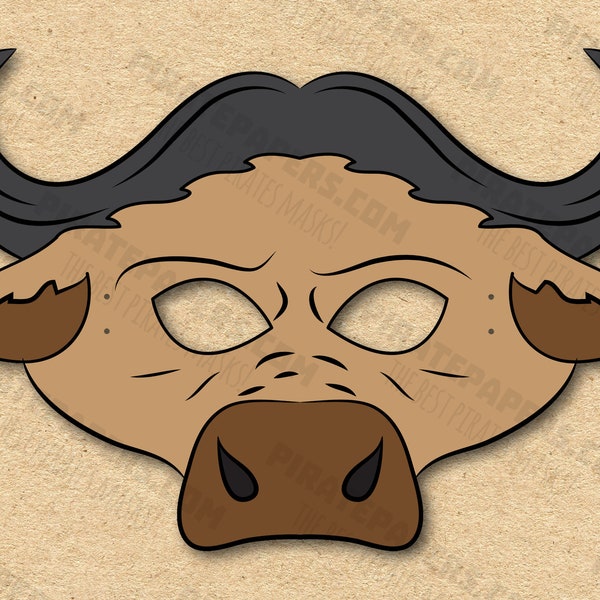 Buffalo African Mask - Etsy