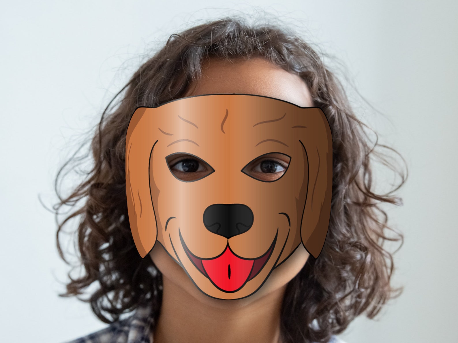 Dog Retriever Mask Printable Breed, Paper DIY for Kids and Adults. PDF ...