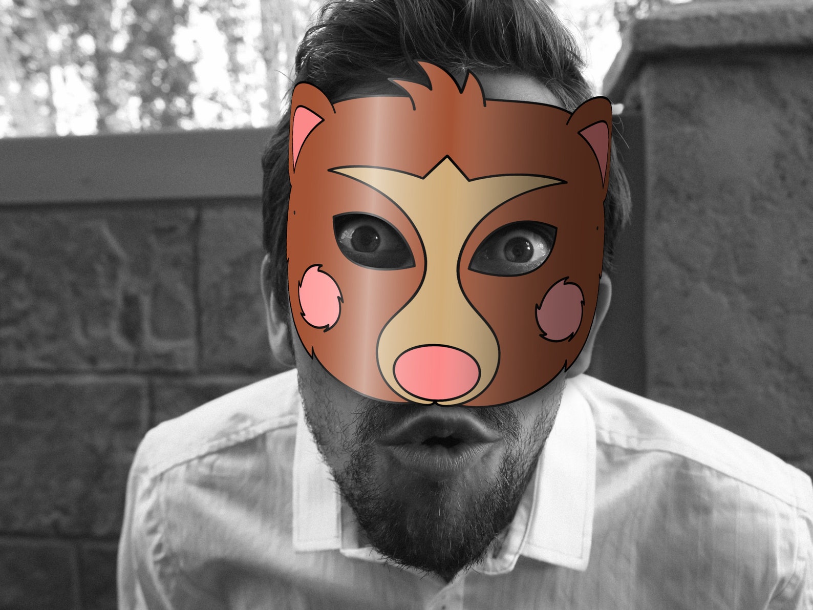 Bear-baby Mask Printable goldilocks and the Three Bears - Etsy