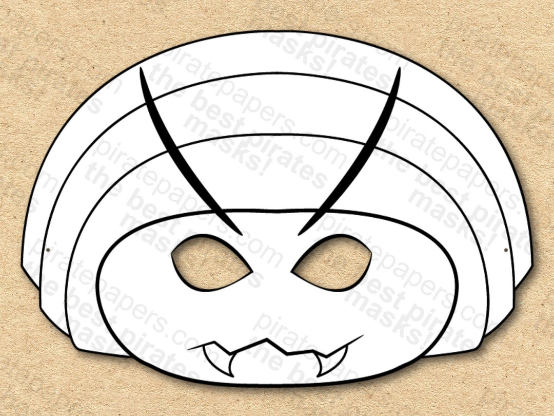 Cockroach Mask Printable Coloring Paper DIY for Kids and - Etsy