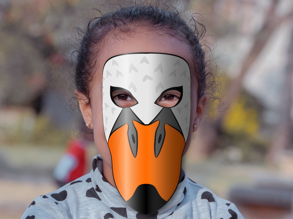 Swan Mask Printable, Paper DIY for Kids and Adults. PDF Template ...