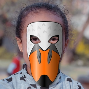 Swan Mask Printable, Paper DIY for Kids and Adults. PDF Template ...